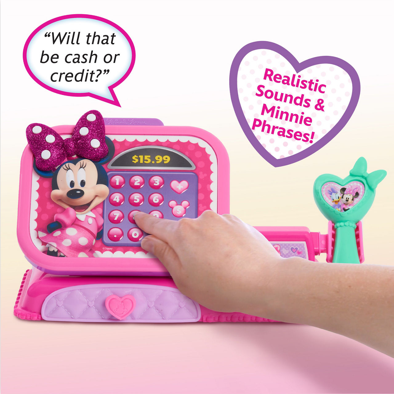 Disney Junior Pink Minnie Mouse Bowtique Cash Register Play Set | Big Lots