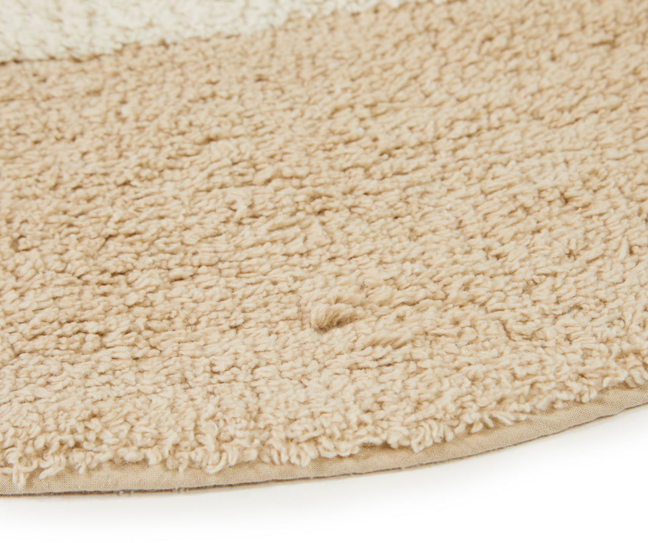 Real Living Grecian Getaway Beige Shell Round Bath Rug | Big Lots