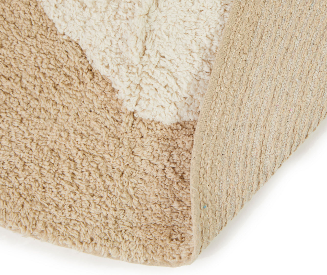 Real Living Grecian Getaway Beige Shell Round Bath Rug | Big Lots