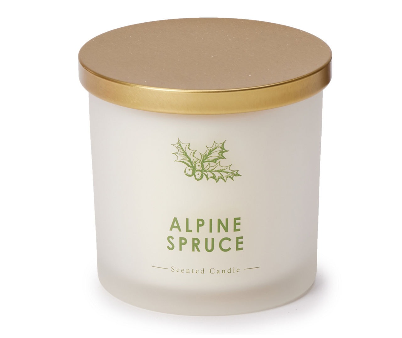 Alpine Spruce White Frosted Jar Candle, 14 oz. | Big Lots
