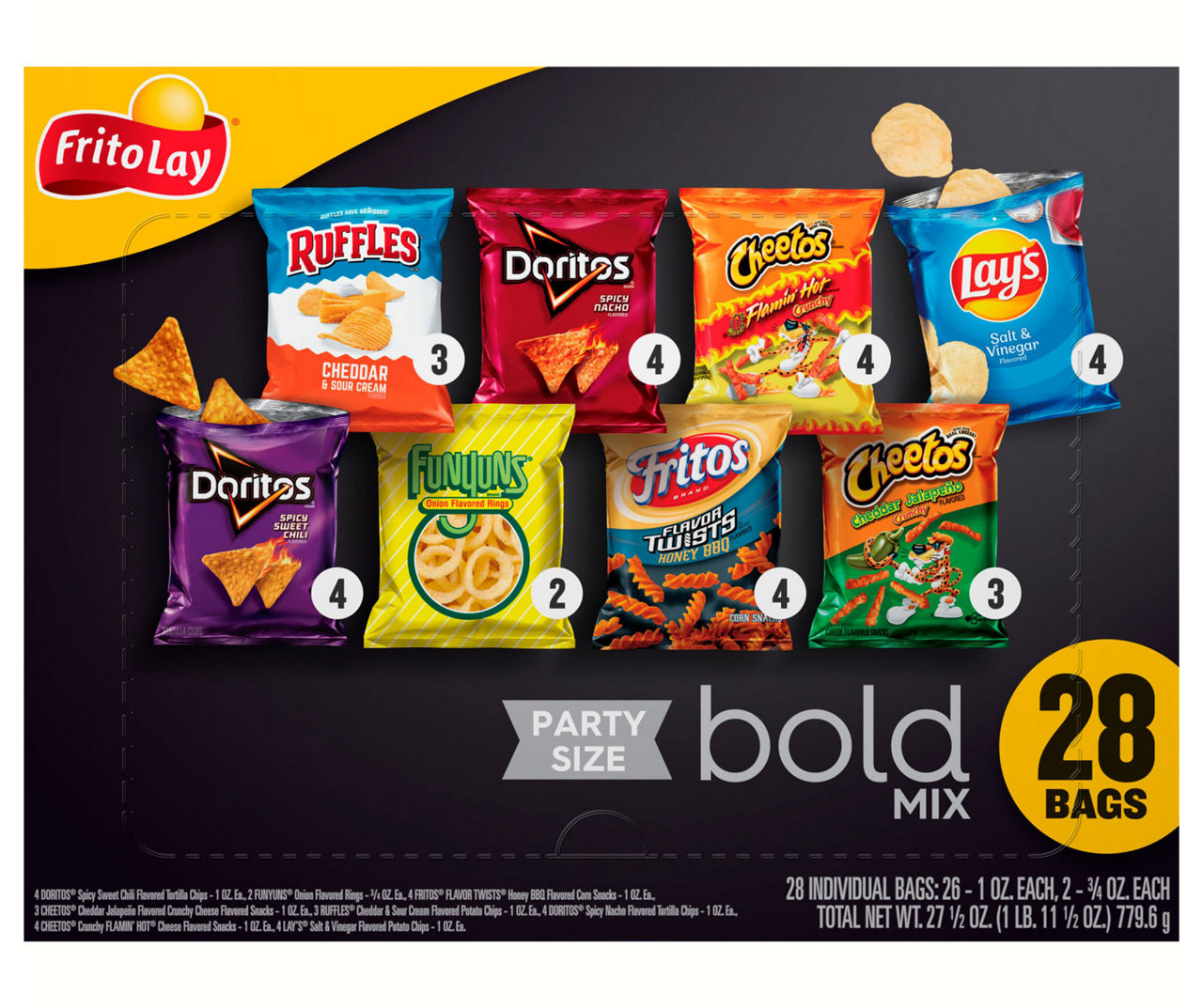 Frito Lay Bold Mix Variety Pack, 28-Count | Big Lots