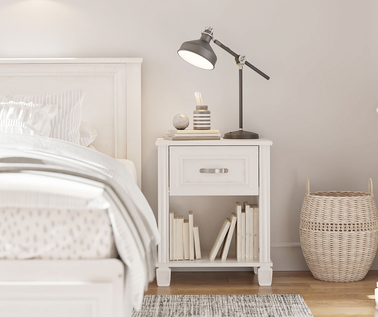 Ameriwood Magnolia Ivory Oak Nightstand | Big Lots