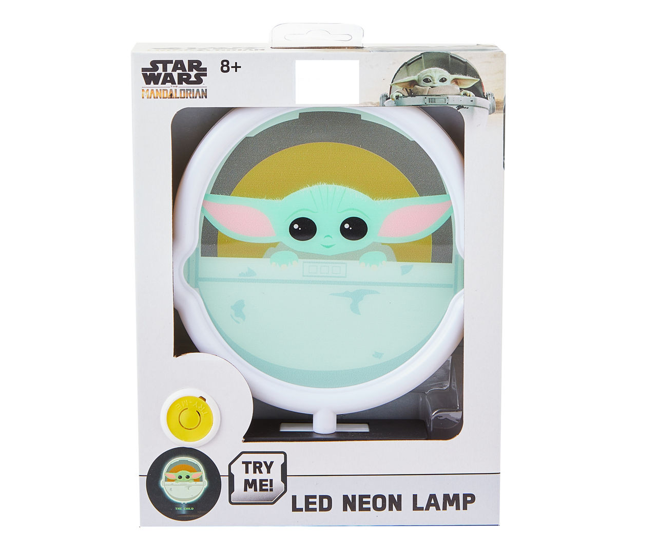 Star Wars The Mandalorian White & Green Grogu LED Neon Lamp | Big Lots