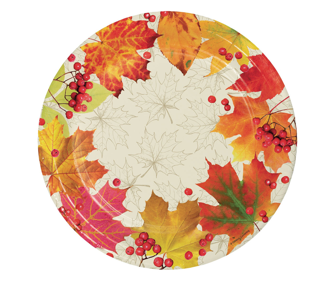Fall Leaves Paper Banquet Plates, 18-Count | Big Lots