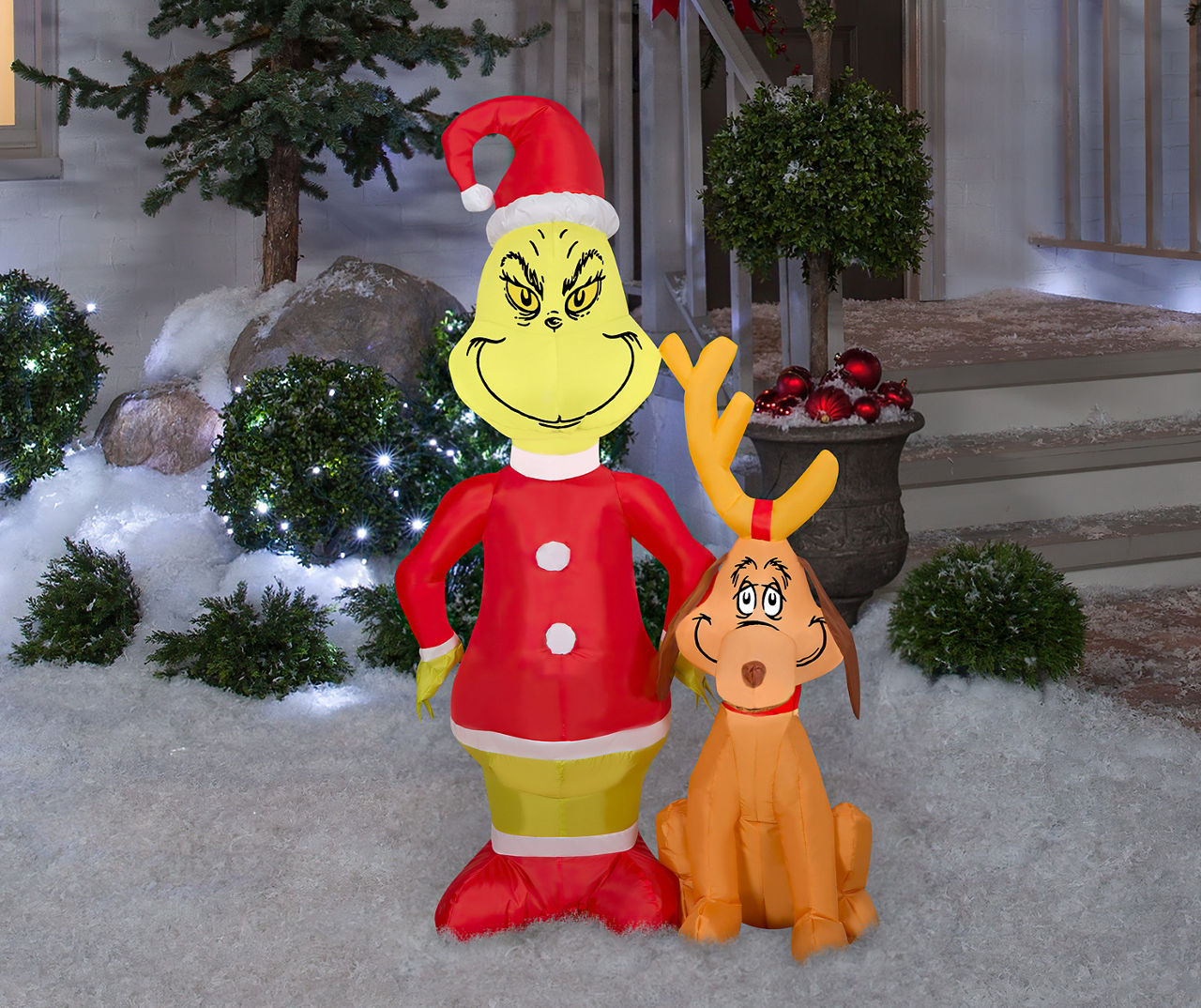 Disney 48" Inflatable LED The Grinch & Max | Big Lots