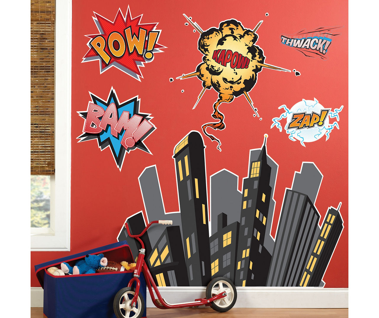 Superhero City Wall Decal Set | Big Lots