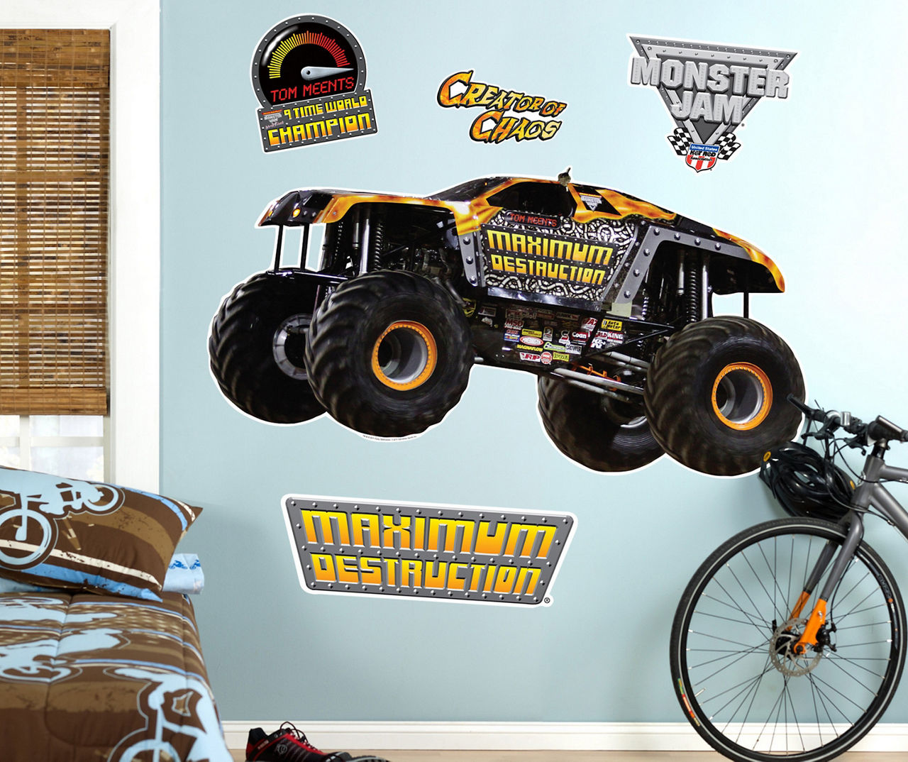Rubies Monster Jam Maximum Destruction Wall Decal Set | Big Lots