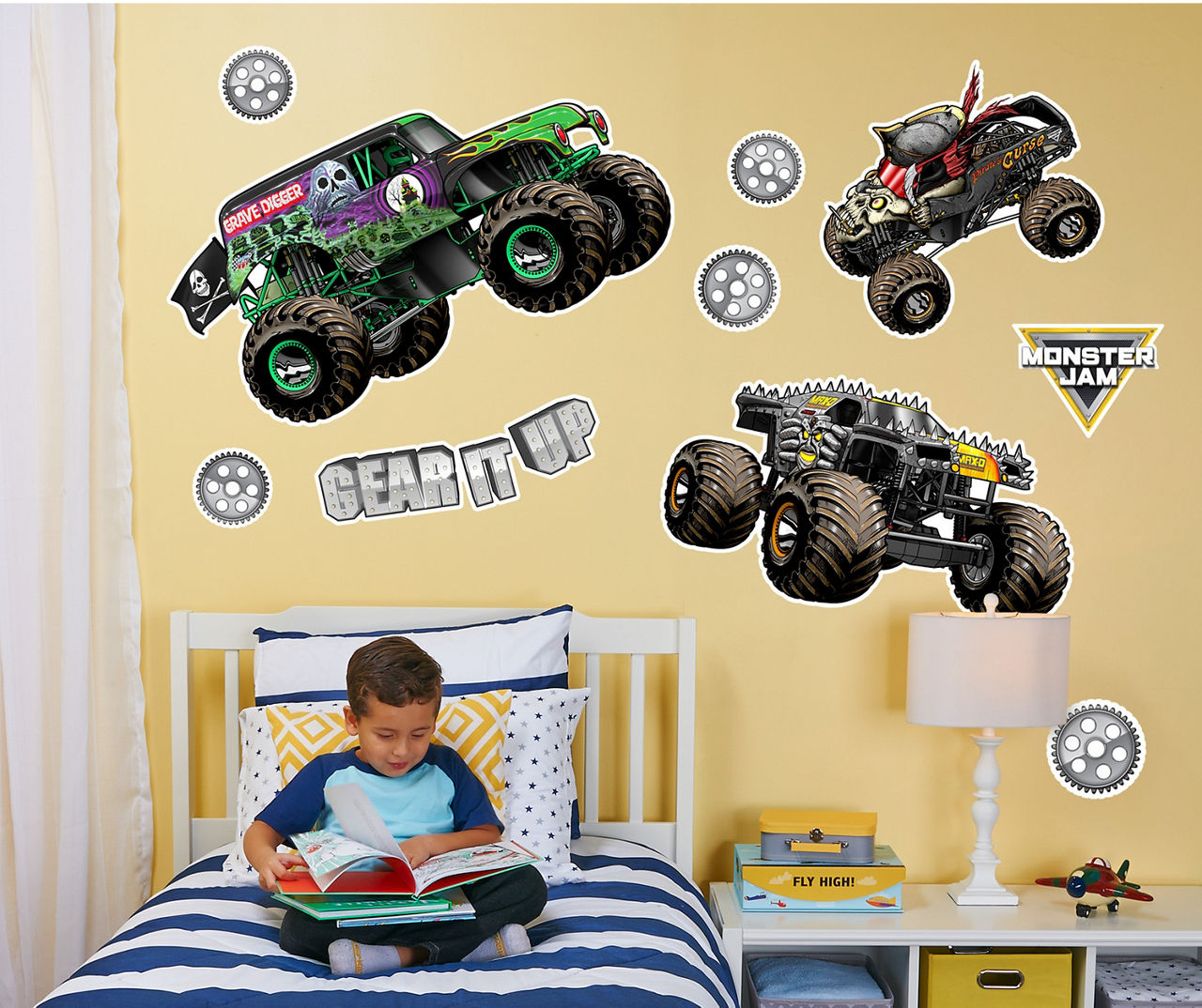 Monster Jam Trucks Wall Decal Set | Big Lots