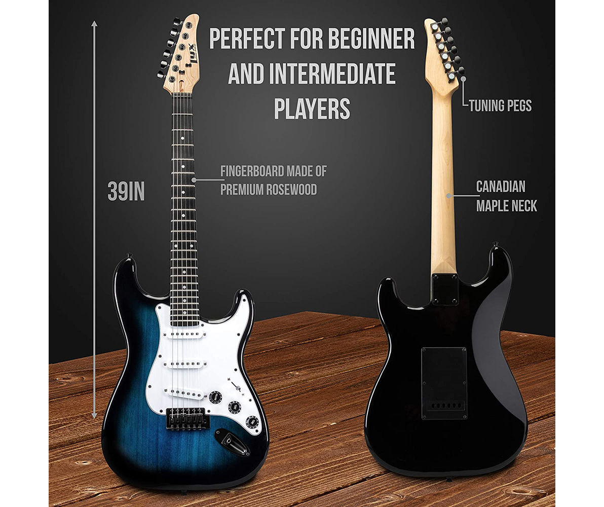 Lyx Pro Blue Electric Guitar Kit | Big Lots