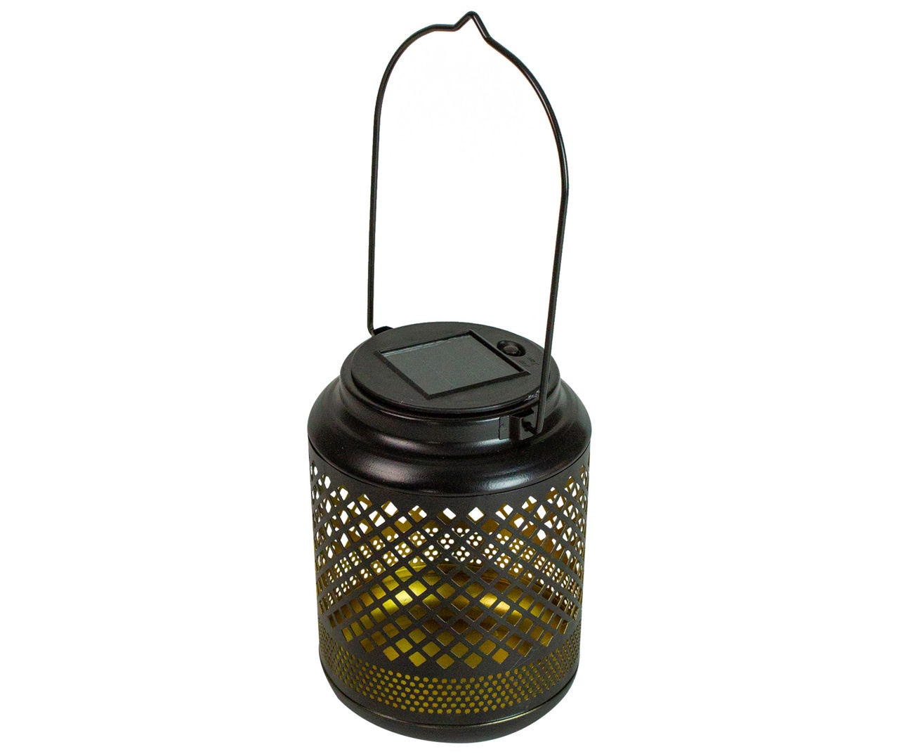 Northlight Black Diamond Cutout LED Solar Lantern | Big Lots