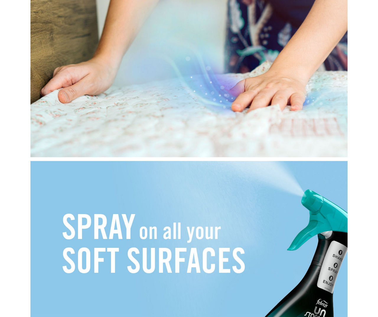 Febreze Unstopables Paradise Touch Fabric Spray & Odor Eliminator, 27 ...