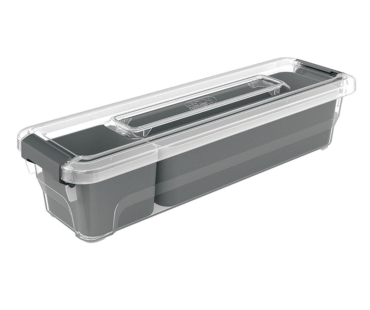 EZY Storage Sort It 2-Compartment Latching Organizer | Big Lots