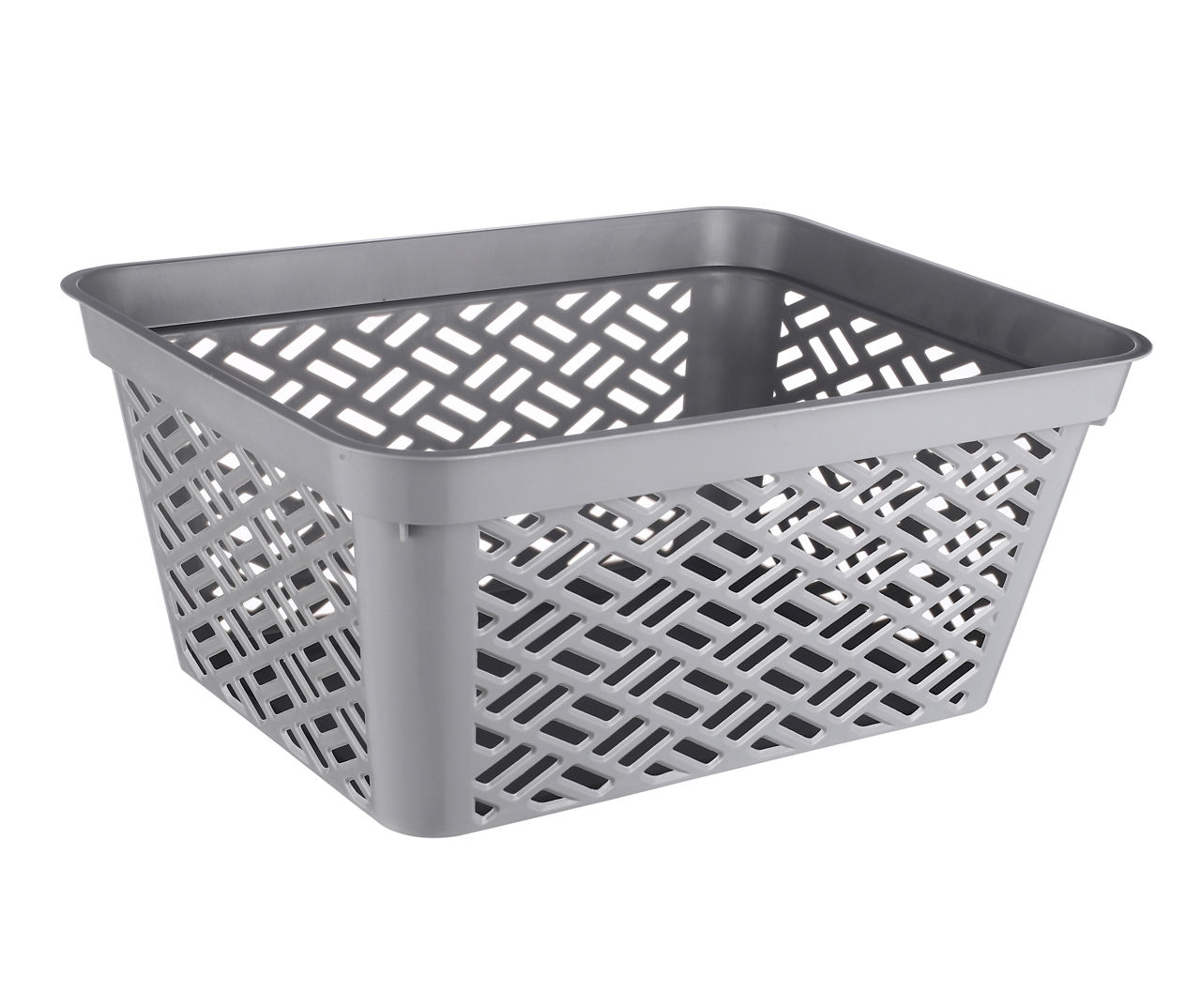 EZY Storage Large Gray Brickor Basket | Big Lots