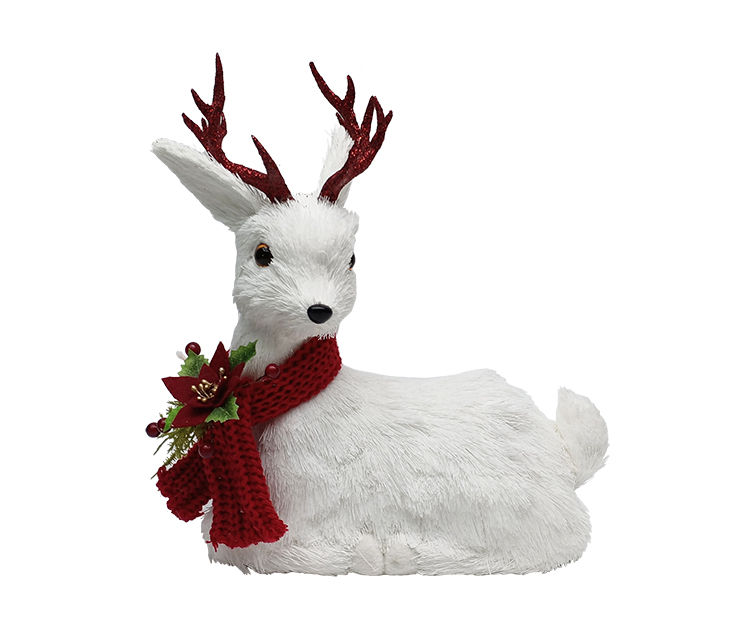 Winter Wonder Lane White Laying Deer Tabletop Decor | Big Lots