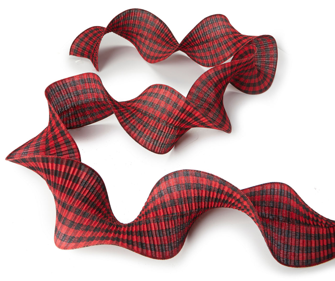Red & Black Buffalo Plaid Crinkle Ribbon | Big Lots