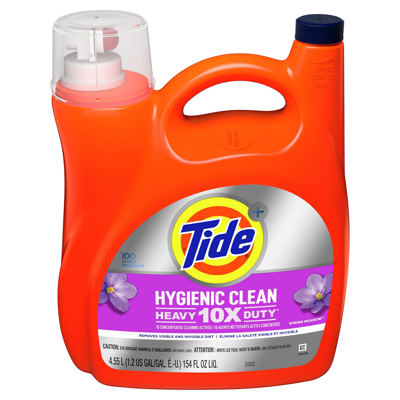 Tide Spring Meadow Hygienic Clean Heavy 10x Duty Liquid Laundry ...