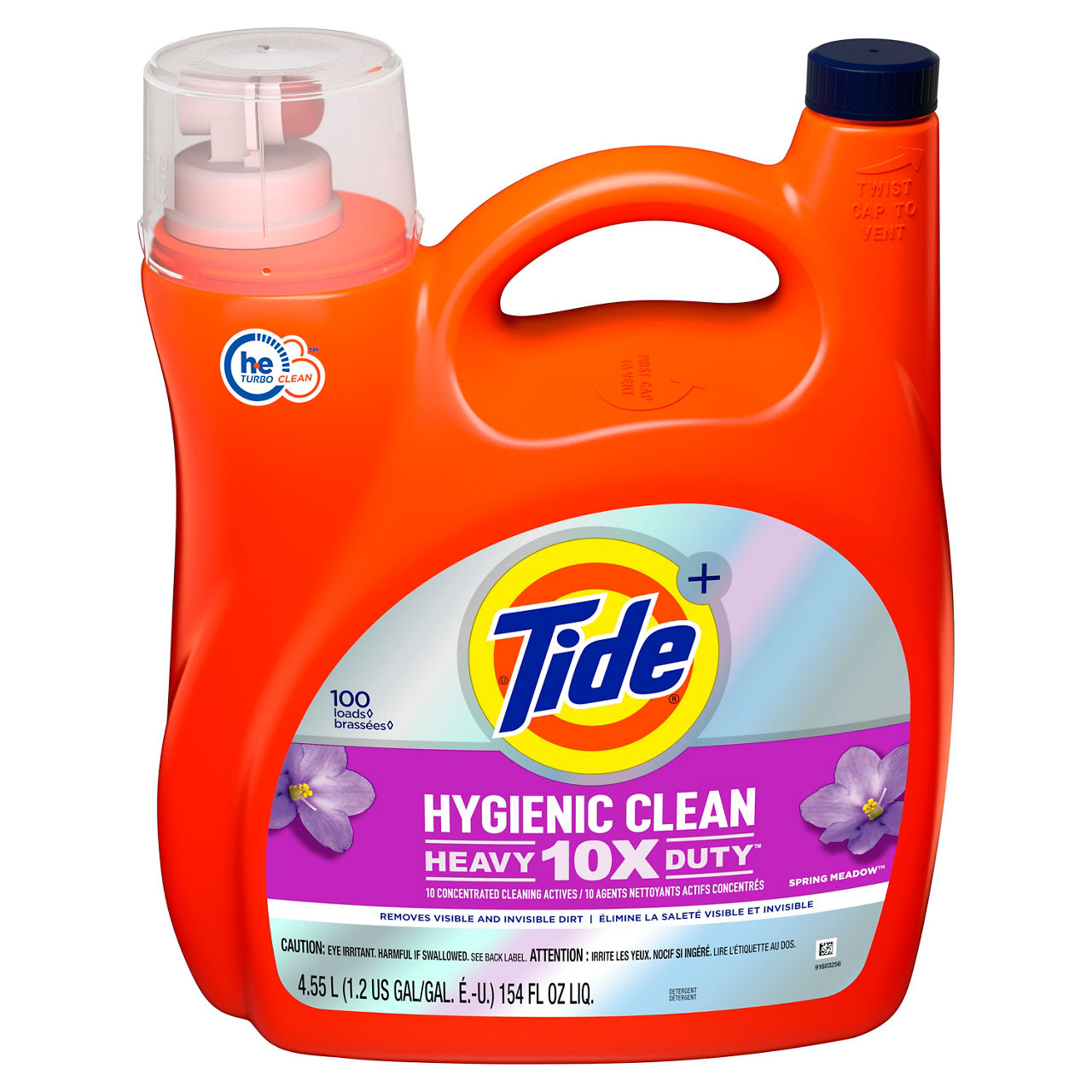 Tide Spring Meadow Hygienic Clean Heavy 10x Duty Liquid Laundry ...