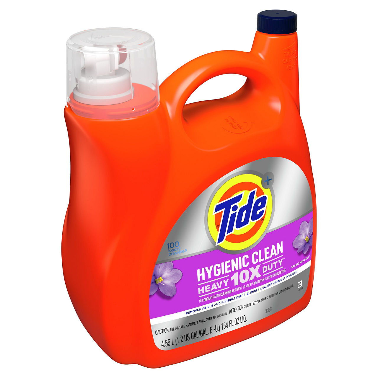 Tide Spring Meadow Hygienic Clean Heavy 10x Duty Liquid Laundry ...