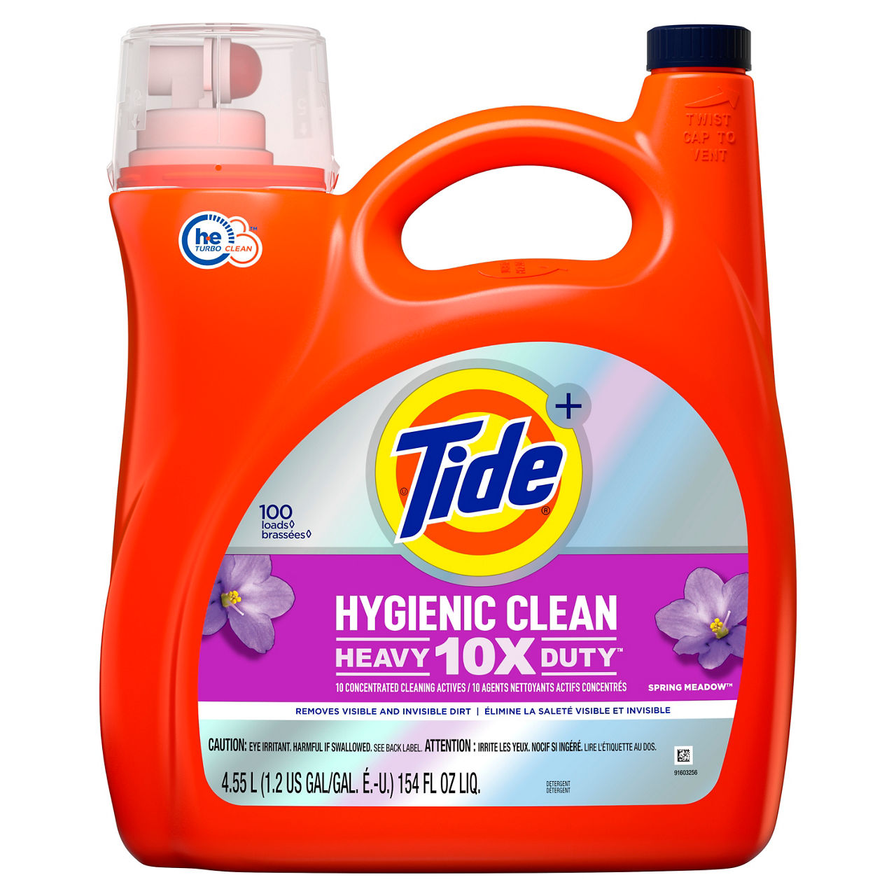 Tide Spring Meadow Hygienic Clean Heavy 10x Duty Liquid Laundry ...