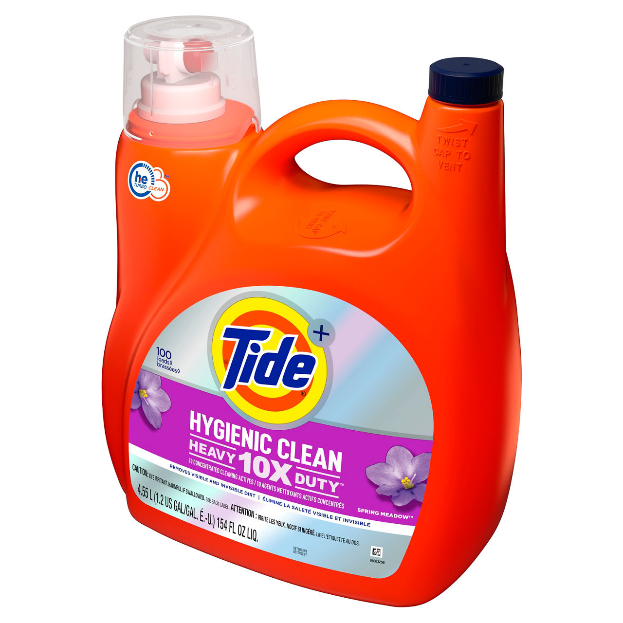 Tide Spring Meadow Hygienic Clean Heavy 10x Duty Liquid Laundry ...