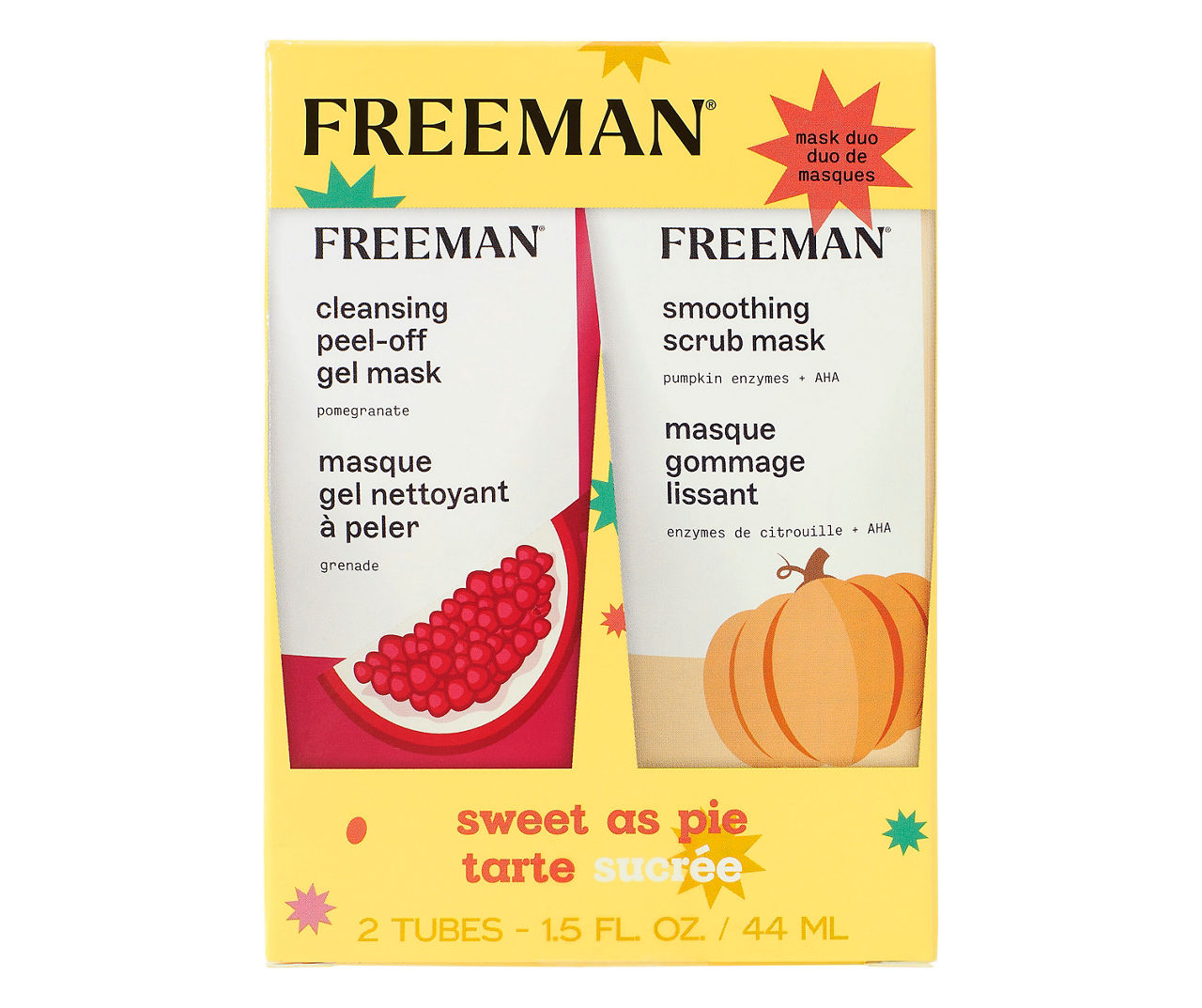 Freeman Sweet As Pie 2-Piece Mini Facial Mask Set | Big Lots