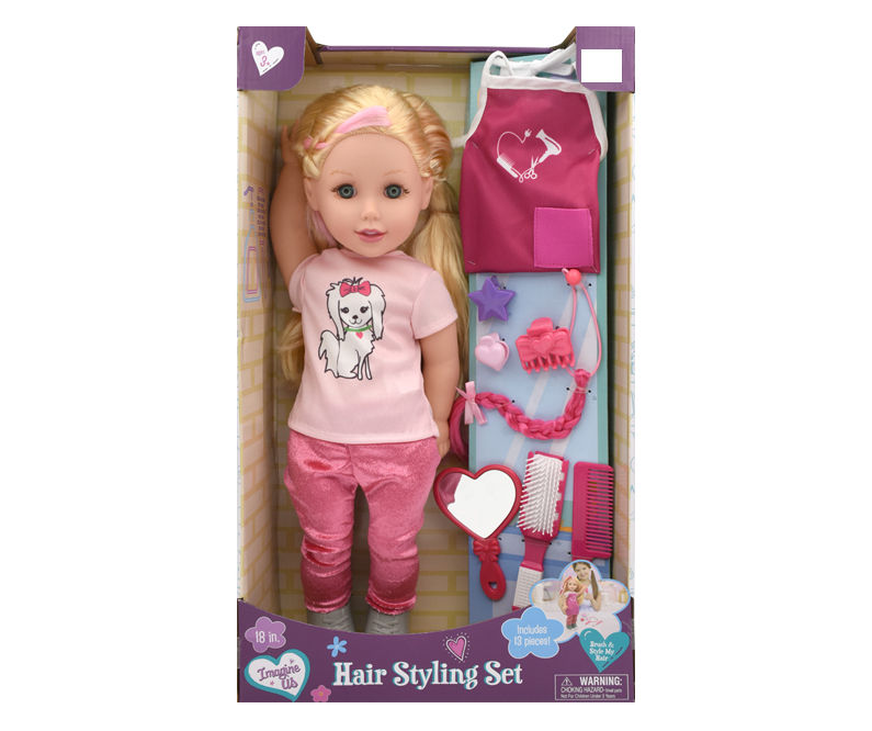 Play Zone Imagine Us 18" Doll Hair Styling Set | Big Lots