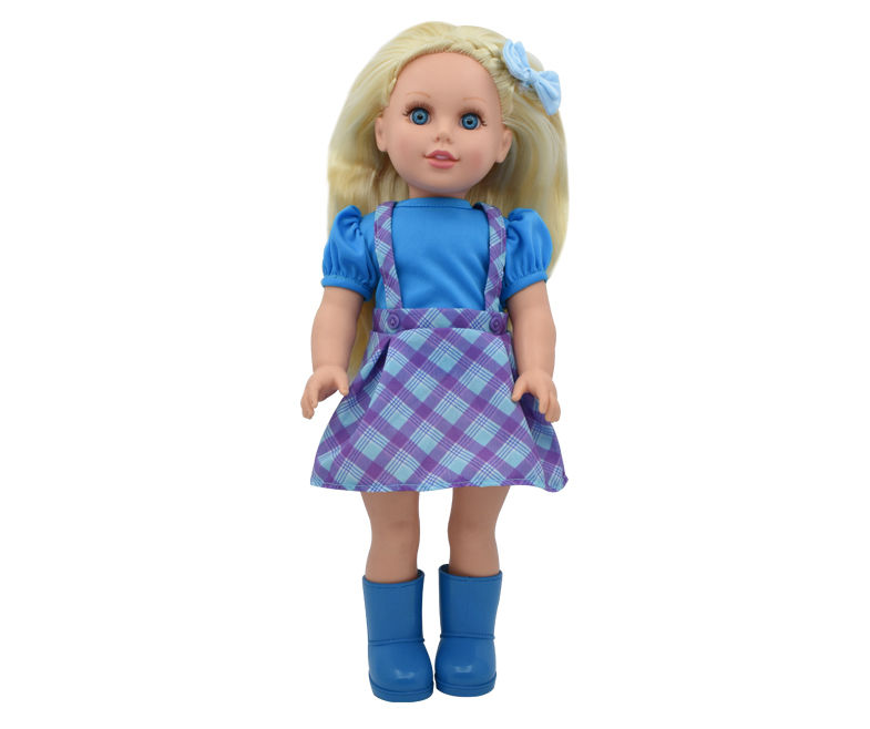 Play Zone Imagine Us Mackenzie Blue Plaid Jumper 18" Doll | Big Lots