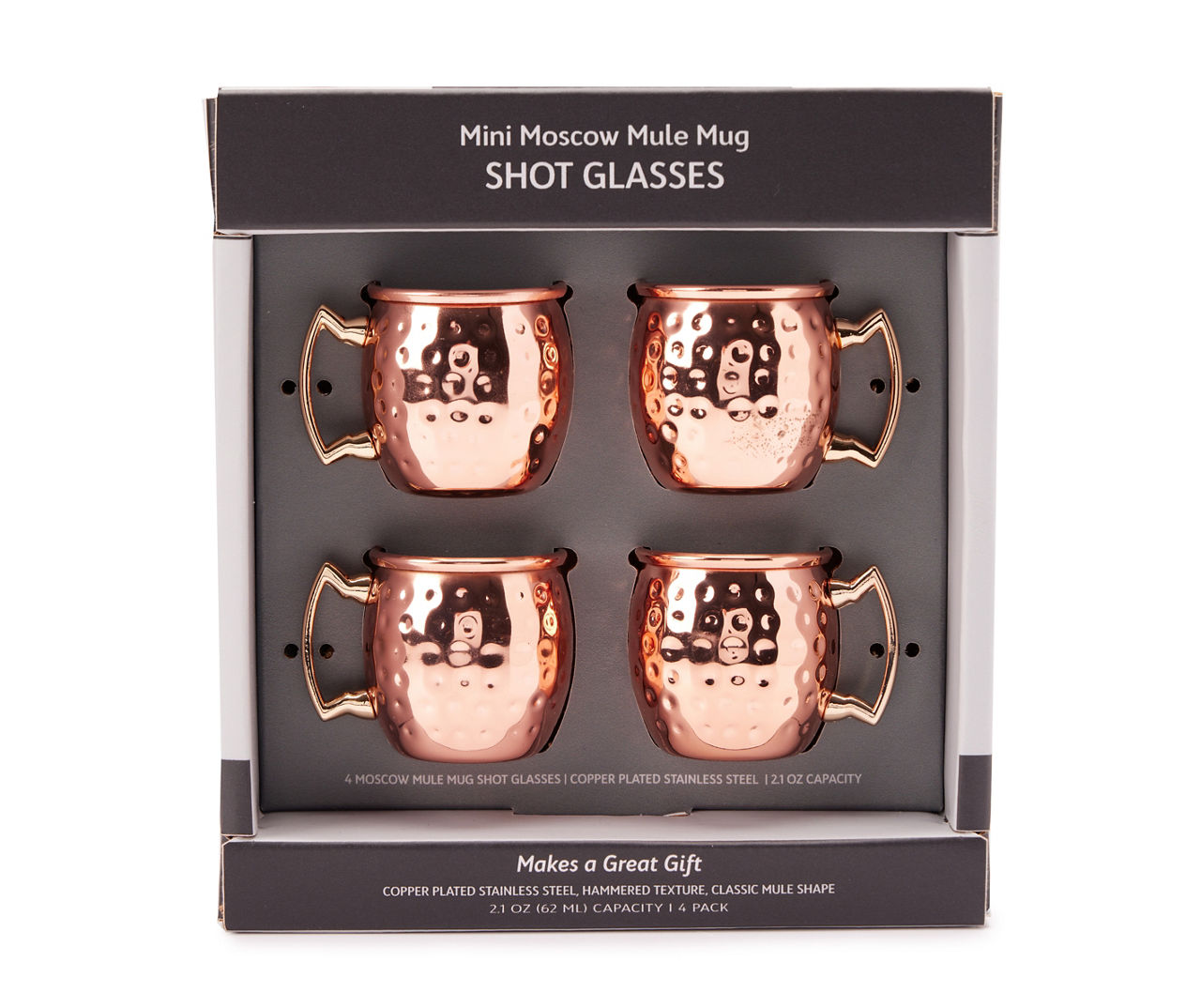 Cambridge Silversmiths Copper Hammered Moscow Mule Shot Glasses 4 Pack Big Lots