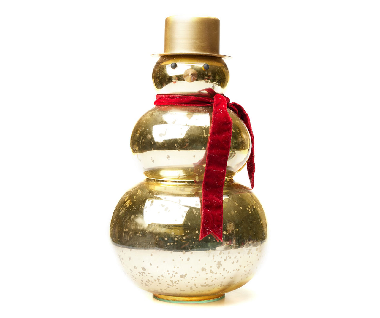 Broyhill Gold Snowman Glass & Metal Tabletop Decor | Big Lots