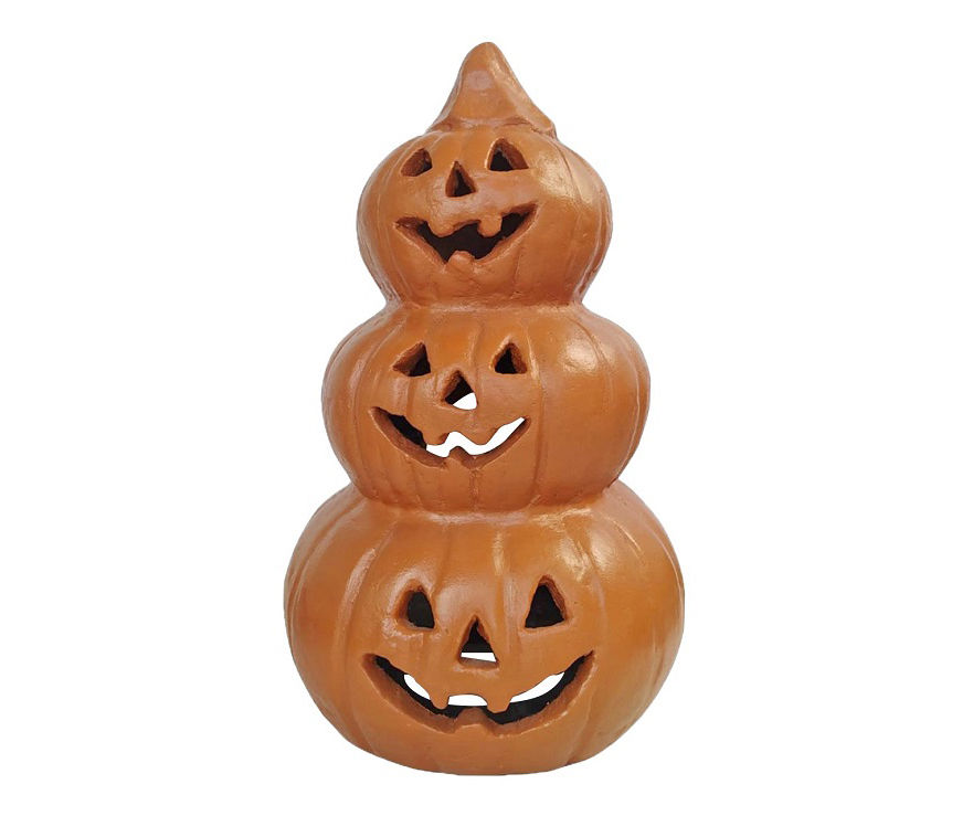 Smiling Jack O'Lantern Ceramic Pumpkin Trio Decor | Big Lots