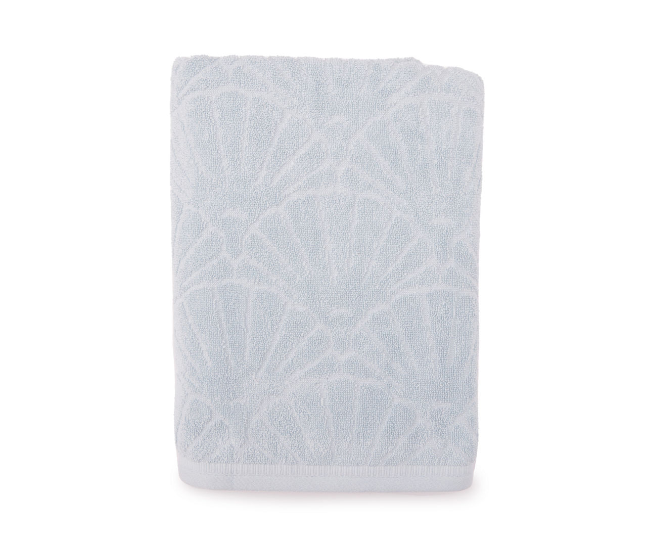Real Living Sterling Blue Scallop Bath Towel | Big Lots