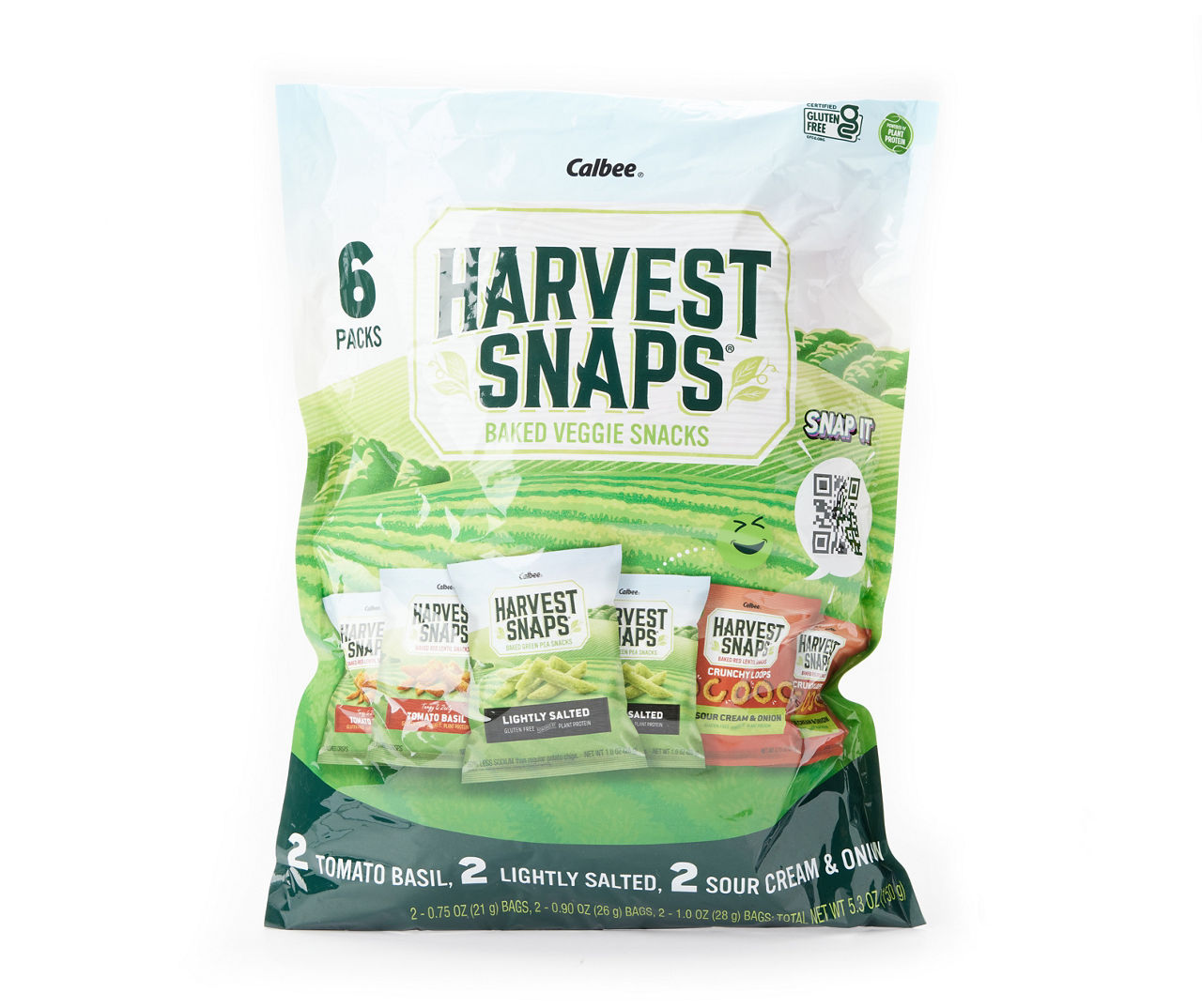 Harvest Snaps Baked Veggie Snack Multipack, 6-Pack | Big Lots