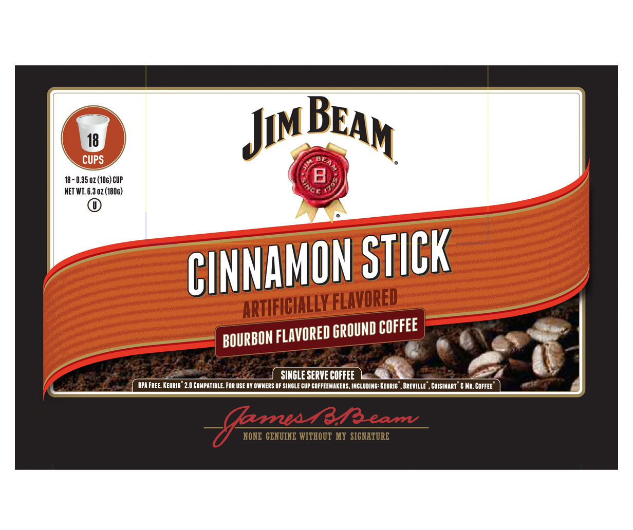 Jim Beam Cinnamon Stick 18-Pack Single Serve Brew Cups | Big Lots