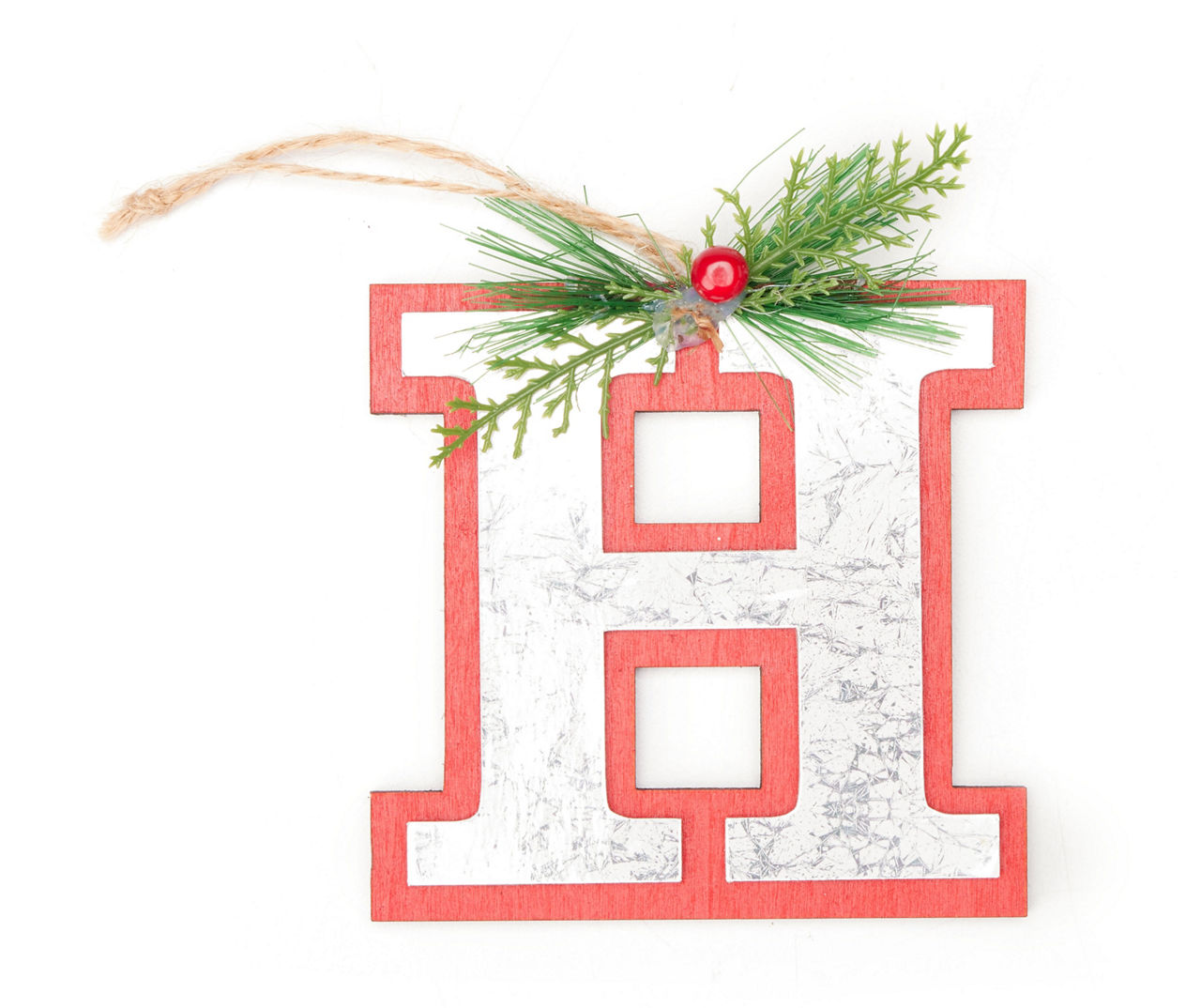 Winter Wonder Lane "H" Galvanized Mini Letter Ornament | Big Lots