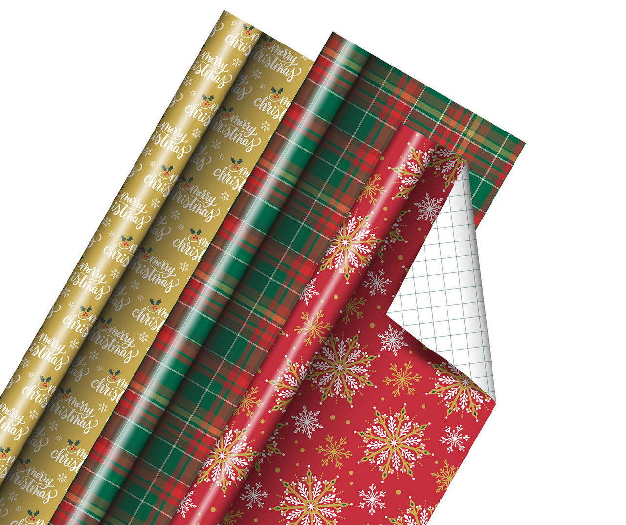 American Greetings 40 Sq. Ft. Home for the Holidays Foil Gridline ...
