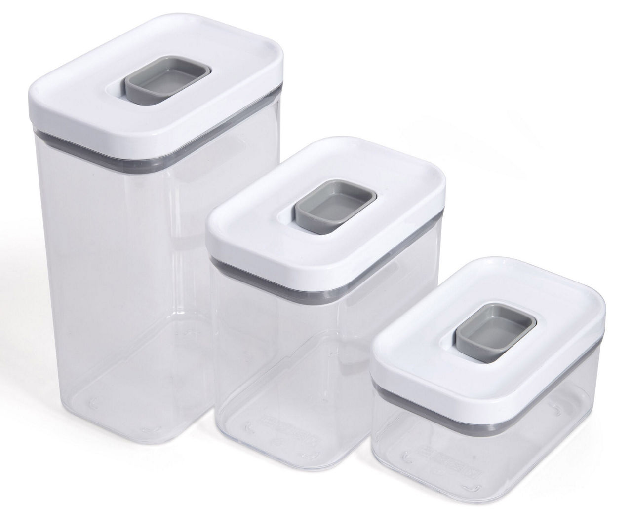 Copco Clear & White Large 3-Piece Container Set With Lids | Big Lots