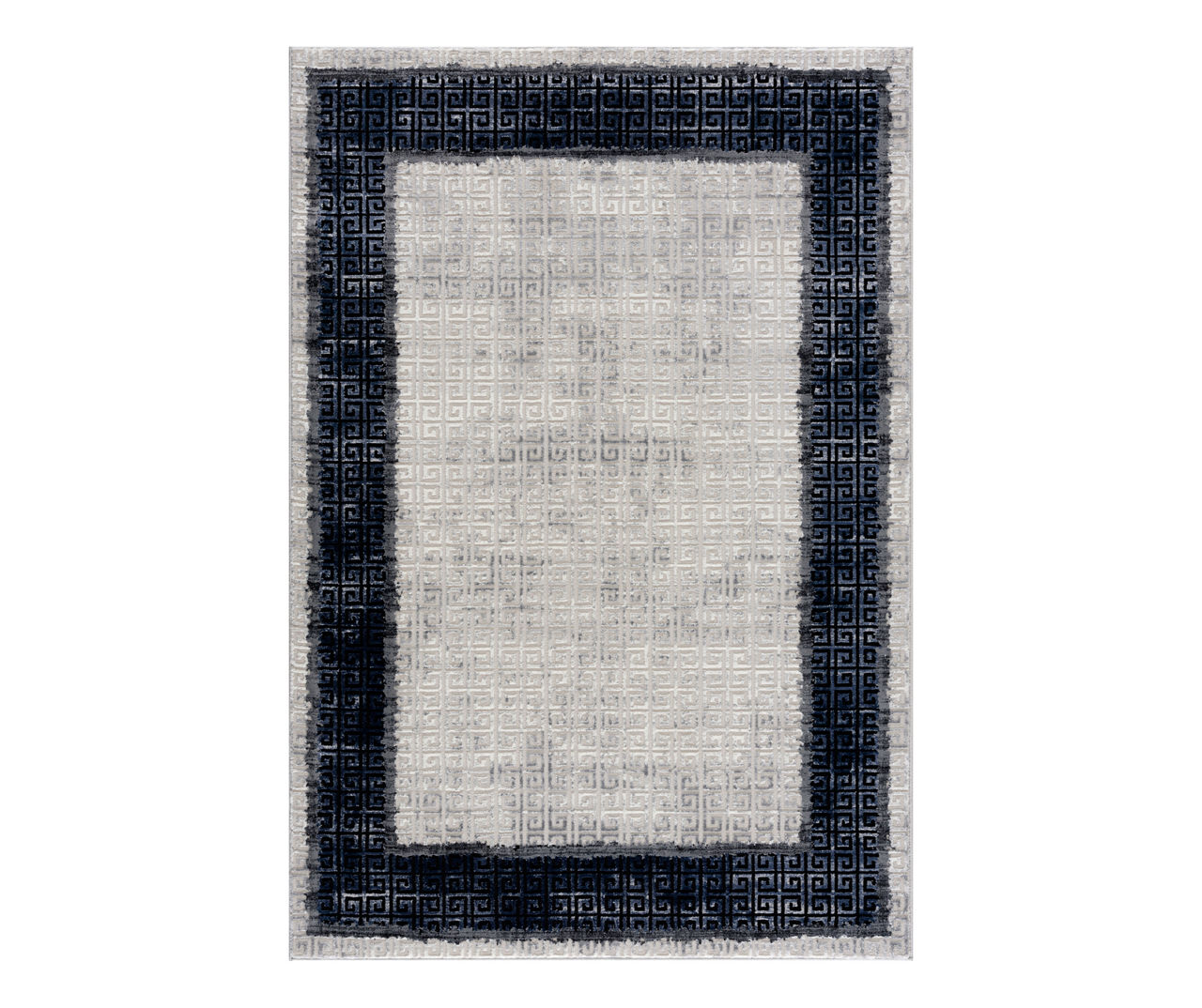 Broyhill Reserve Blue & Ivory Greek Key Area Rug, (6' x 9') | Big Lots