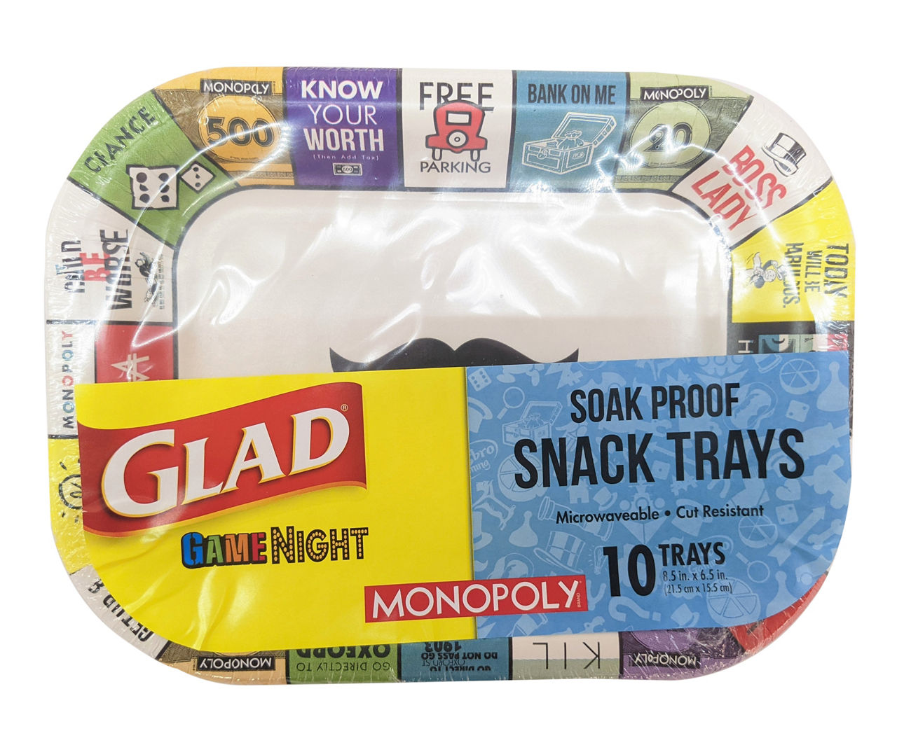Glad Game Night Monopoly Paper Snack Trays, 25-Count | Big Lots