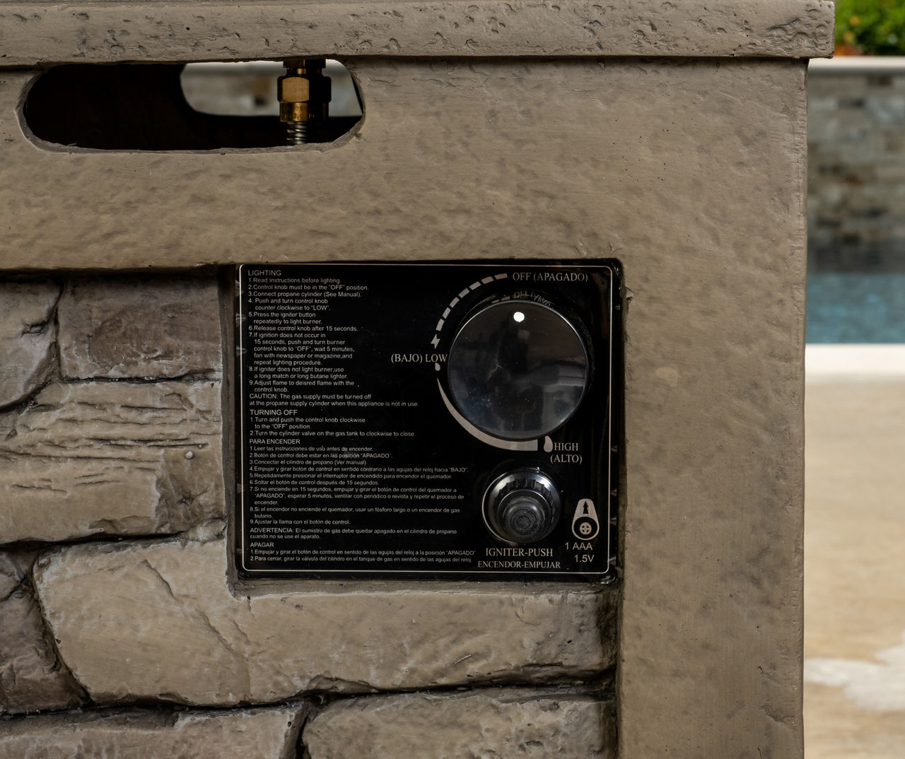 Bond Manufacturing 19.5" Alpine Gas Fire Bowl Column | Big Lots