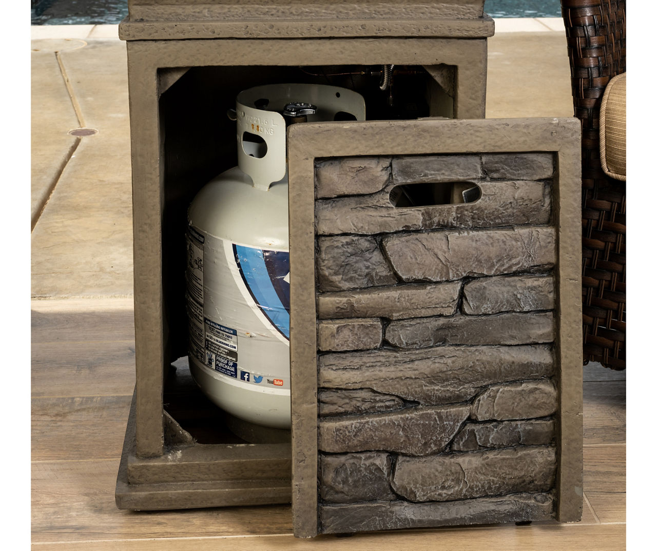 Bond Manufacturing 19.5" Alpine Gas Fire Bowl Column | Big Lots