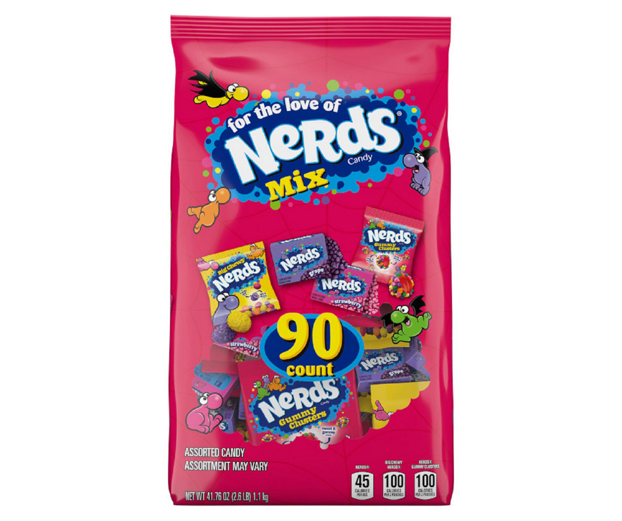 Nerds Ultimate Nerds Lover Halloween Candy Variety Pack, 90-Count | Big ...