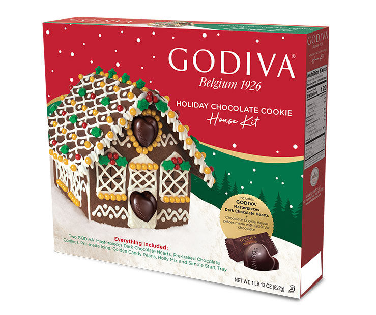Cookies United Godiva Holiday Chocolate Cookie House Kit | Big Lots
