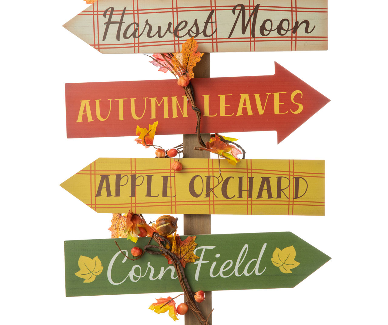 Glitzhome "Welcome To Our Patch" Pumpkin Directional Sign Decor | Big Lots