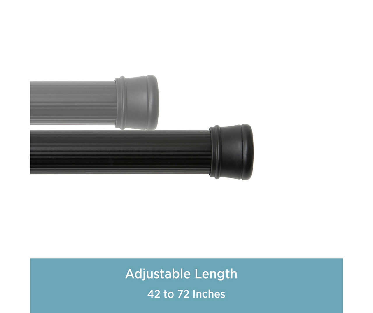 Kenney Black Spring Tension Utility Rod | Big Lots