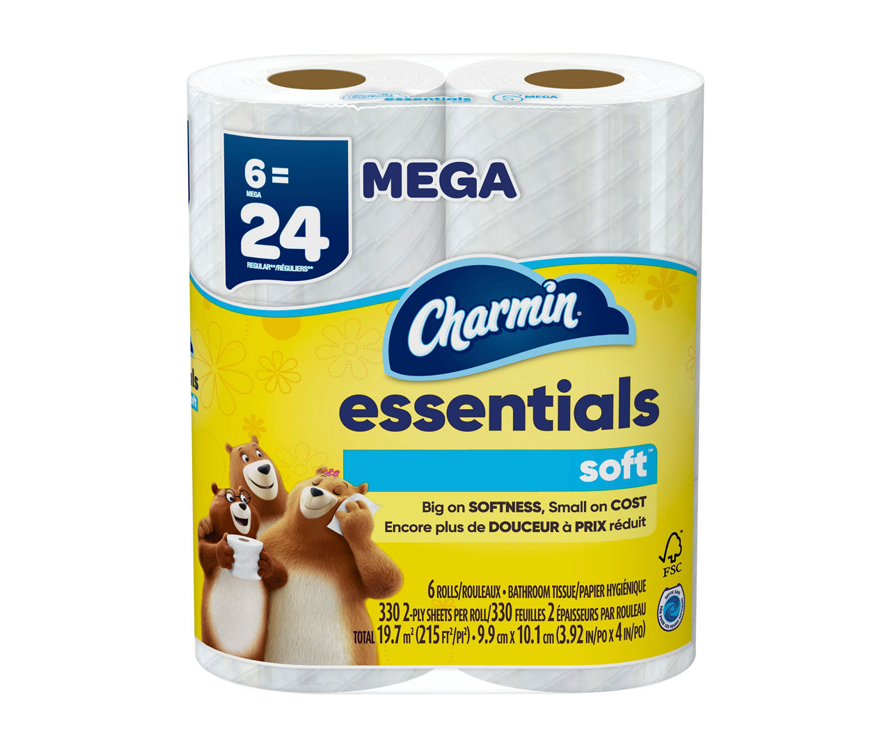 Charmin Essentials Charmin Essentials Soft Toilet Paper 6 Mega Rolls ...