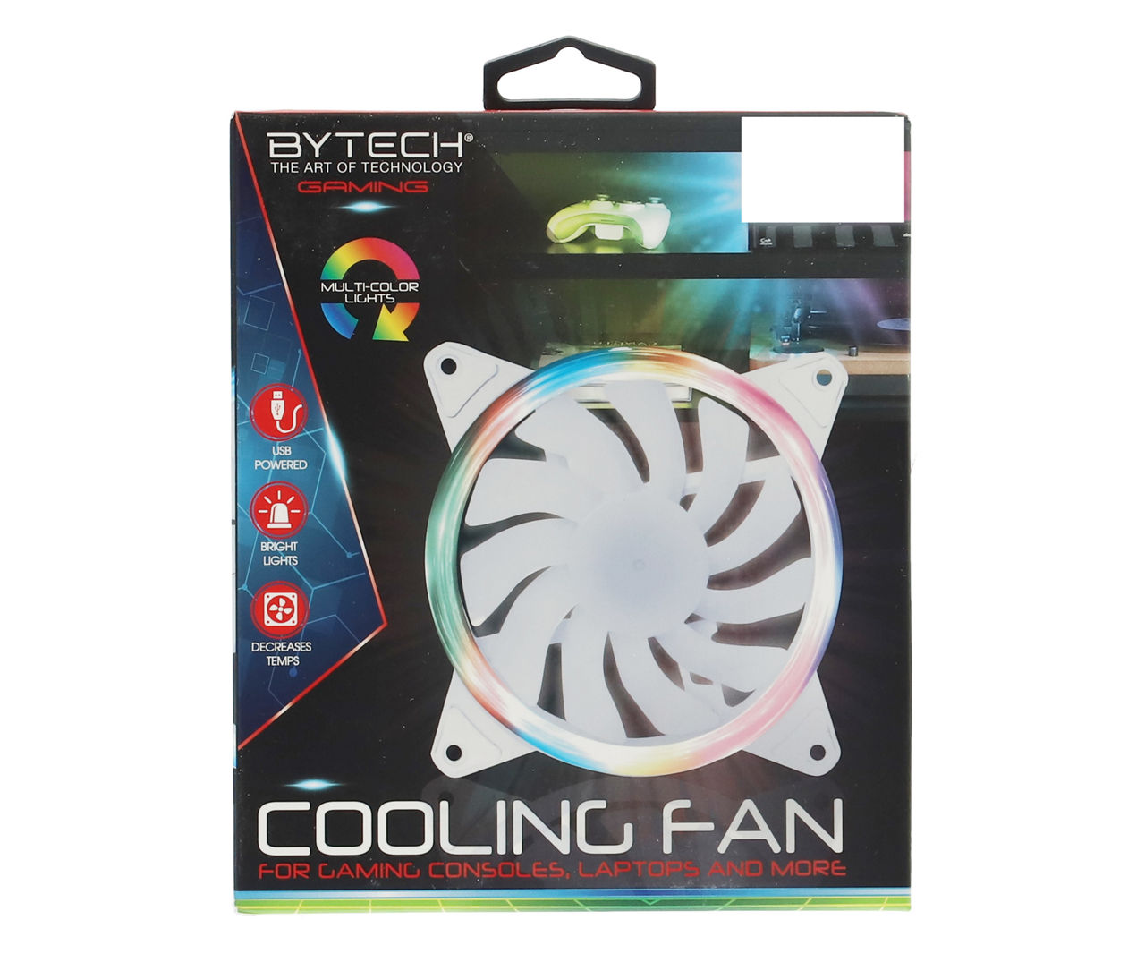 Bytech White LED Cooling Fan for Electronics | Big Lots
