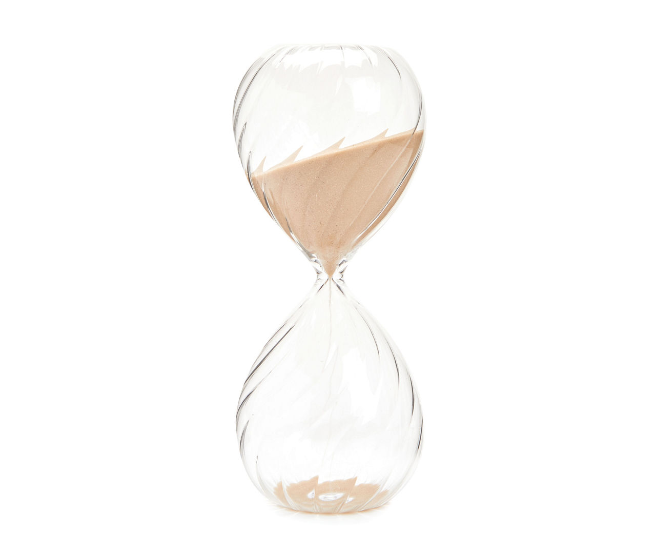 Tan Swirl Glass Hourglass | Big Lots