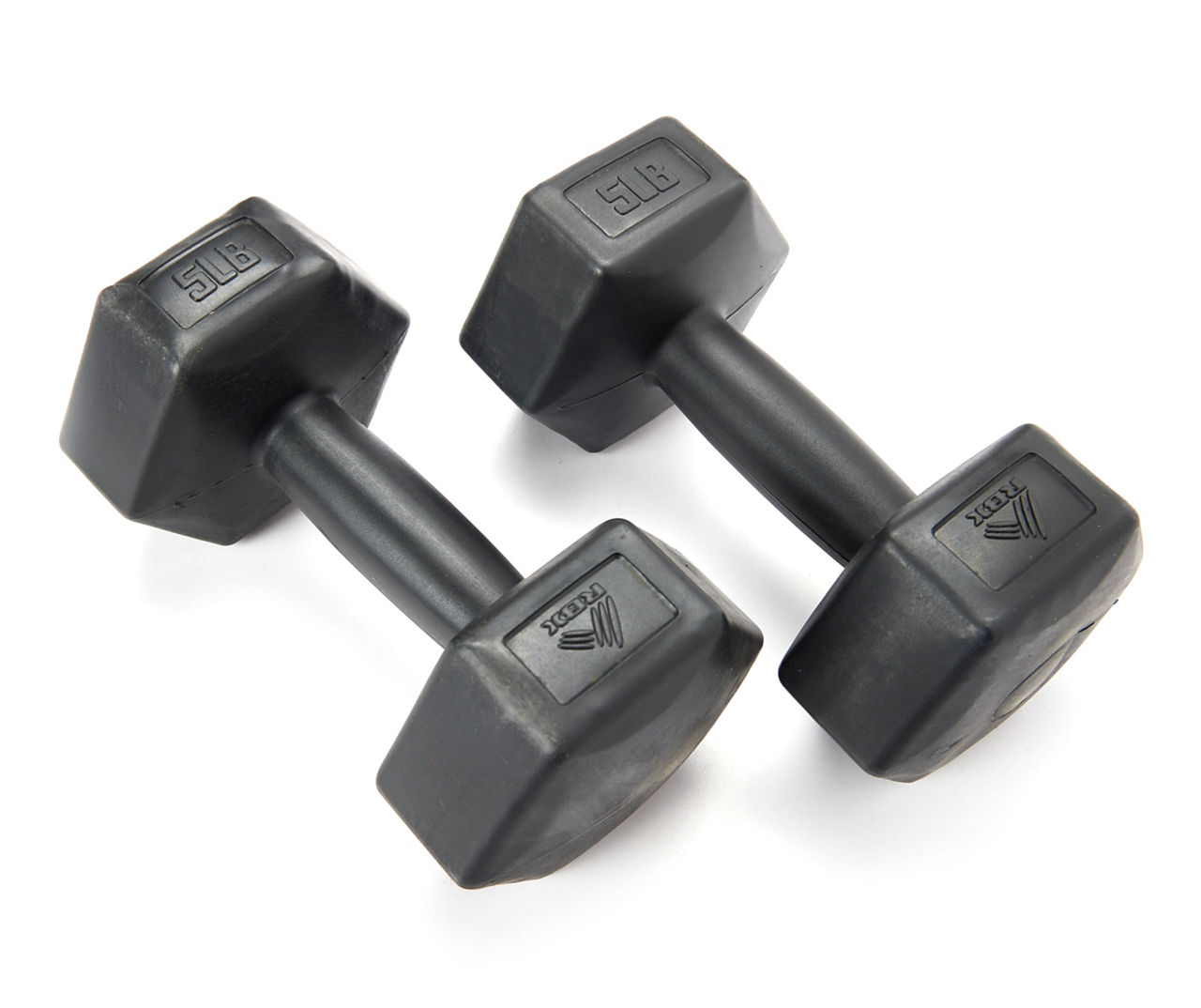 RBX Rubber 5 Lbs. Hex Dumbbell, 2-Pack | Big Lots