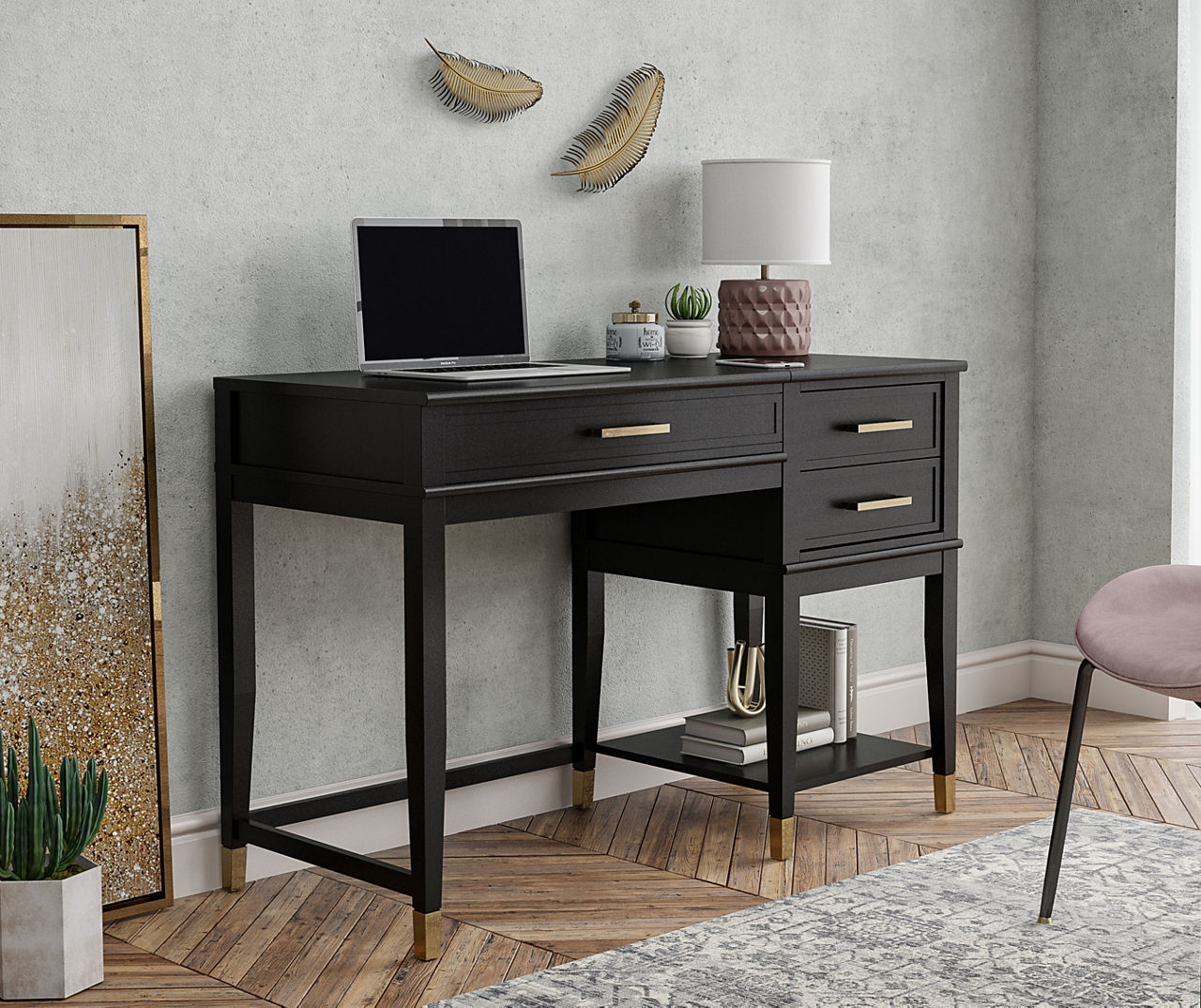 CosmoLiving Westerleigh Black Lift Top Desk | Big Lots