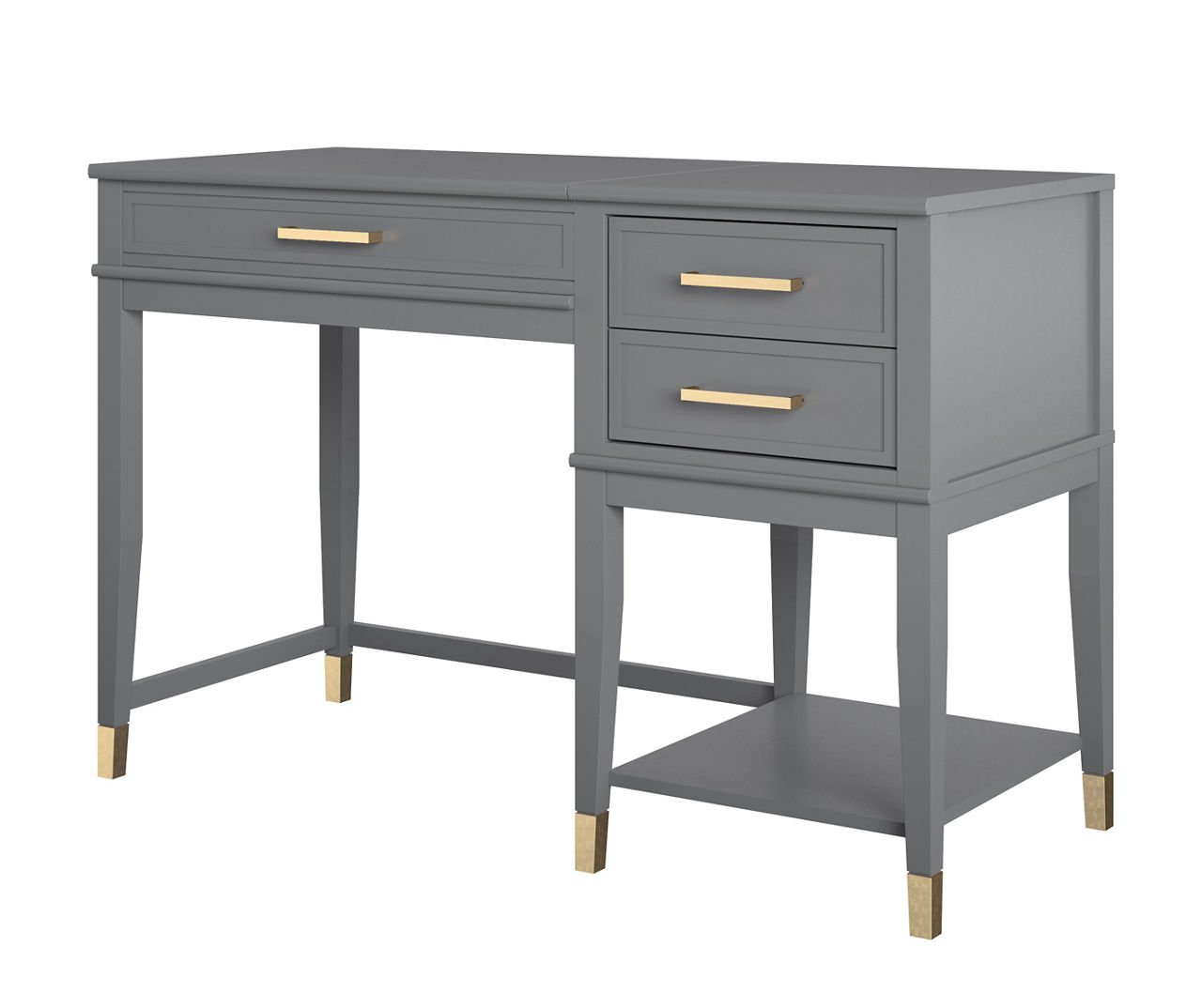 CosmoLiving Westerleigh Gray Lift Top Desk | Big Lots